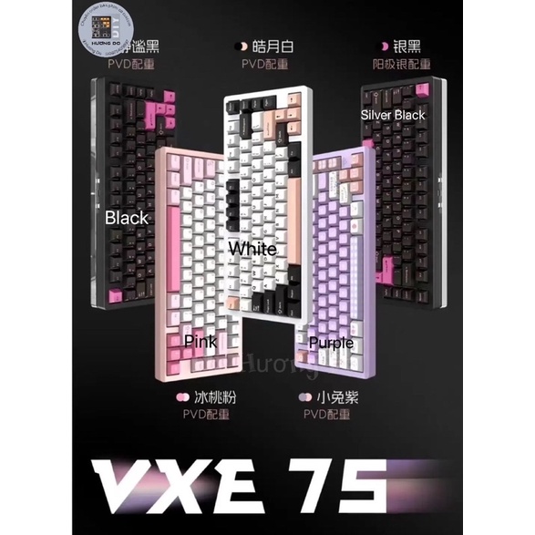 (CÓ SẴN) VGN VXE75 Nhôm 6063 CNC Anode Núm Badge Tuỳ Biến 3 Mode RGB Tạ Đáy PVD | Shopee Việt Nam