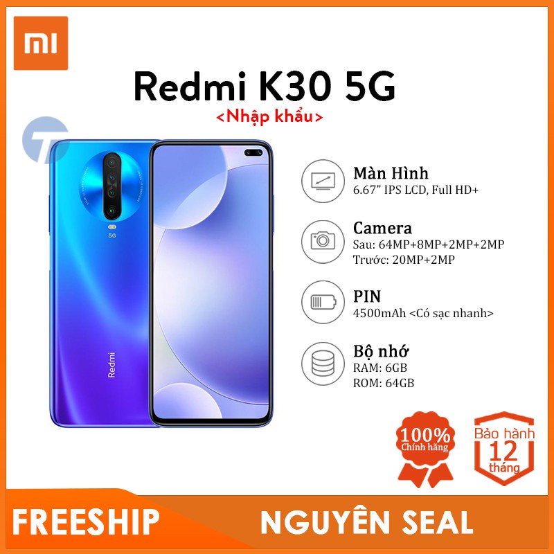 Điện thoại Xiaomi Redmi K30 5G (6GB/64GB) - Hàng NHẬP KHẨU, CHÍNH HÃNG ...
