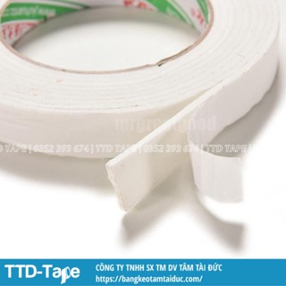 Băng keo xốp 2 mặt 24mm (2F4) dài 5 mét 1 cây gồm 10 cuộn | Shopee Việt Nam