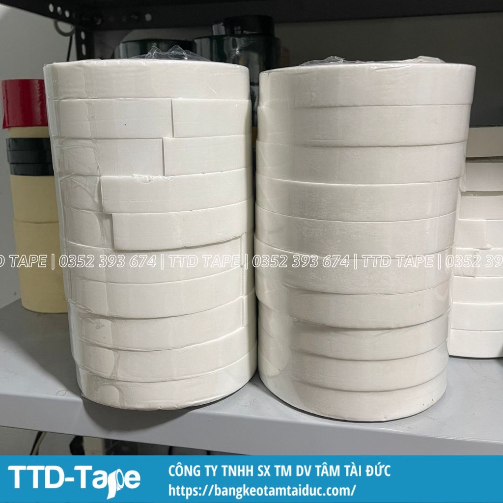 Băng keo xốp 2 mặt 24mm (2F4) dài 5 mét 1 cây gồm 10 cuộn | Shopee Việt Nam