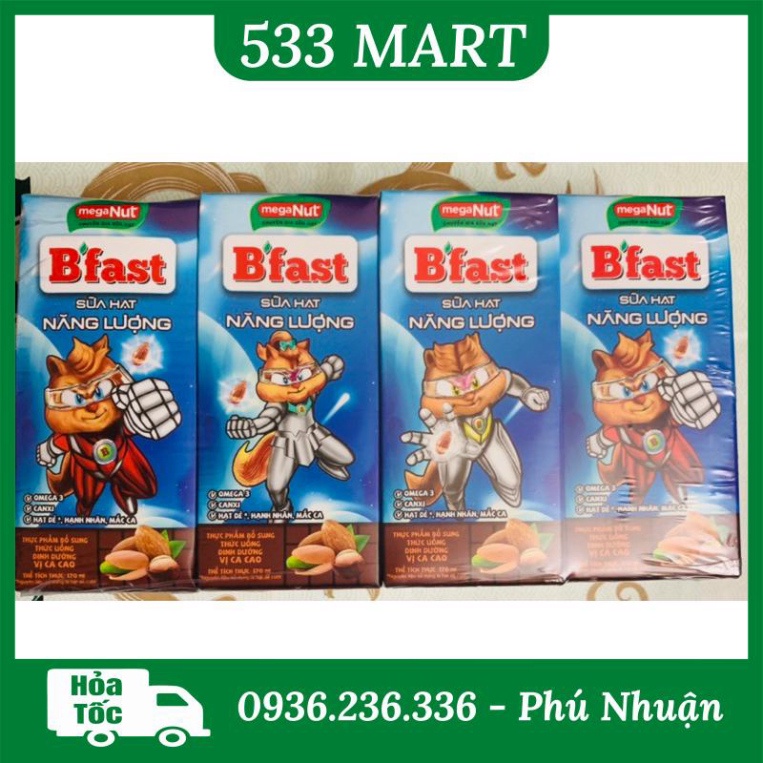 [LỐC 4 HỘP] Sữa hạt năng lượng Bfast vị ca cao x 170ml | Shopee Việt Nam