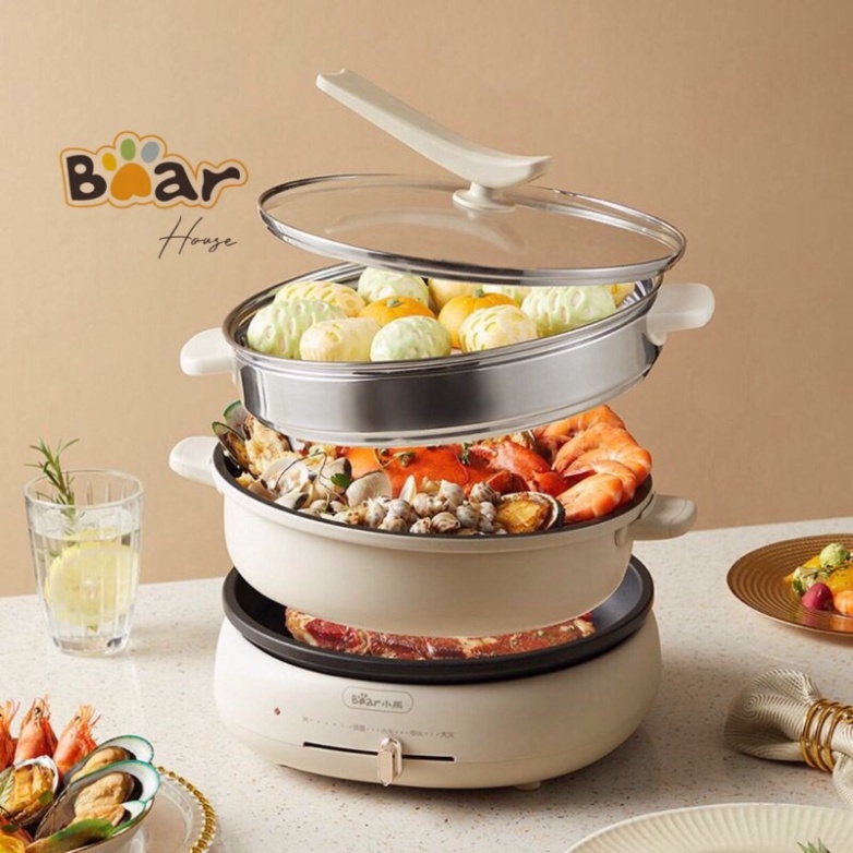 Nồi lẩu điện đa năng 4L Bear DHG-C40W2 1500W, Nồi điện đa năng chiên ...