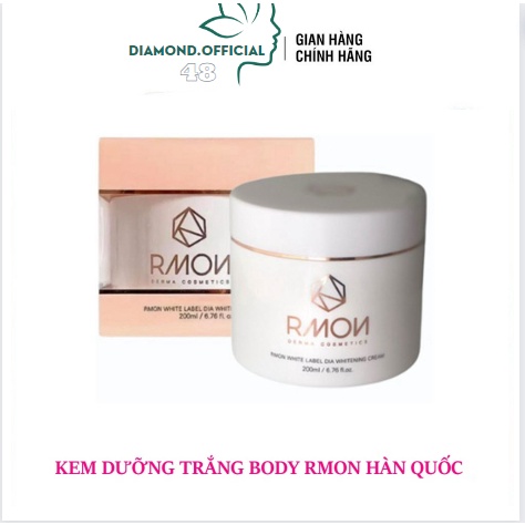 Kem dưỡng trắng da body Rmon White Label Dia Whitening Cream 200ml, da ...