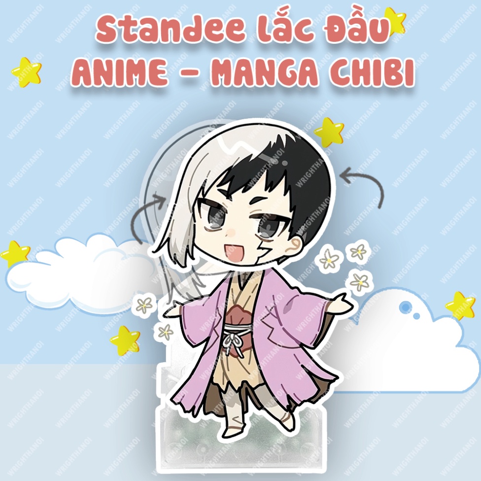 Standee Lắc Đầu Doctor Stone Senku Ryusui Ukyo Suika Anime Manga Nhật ...