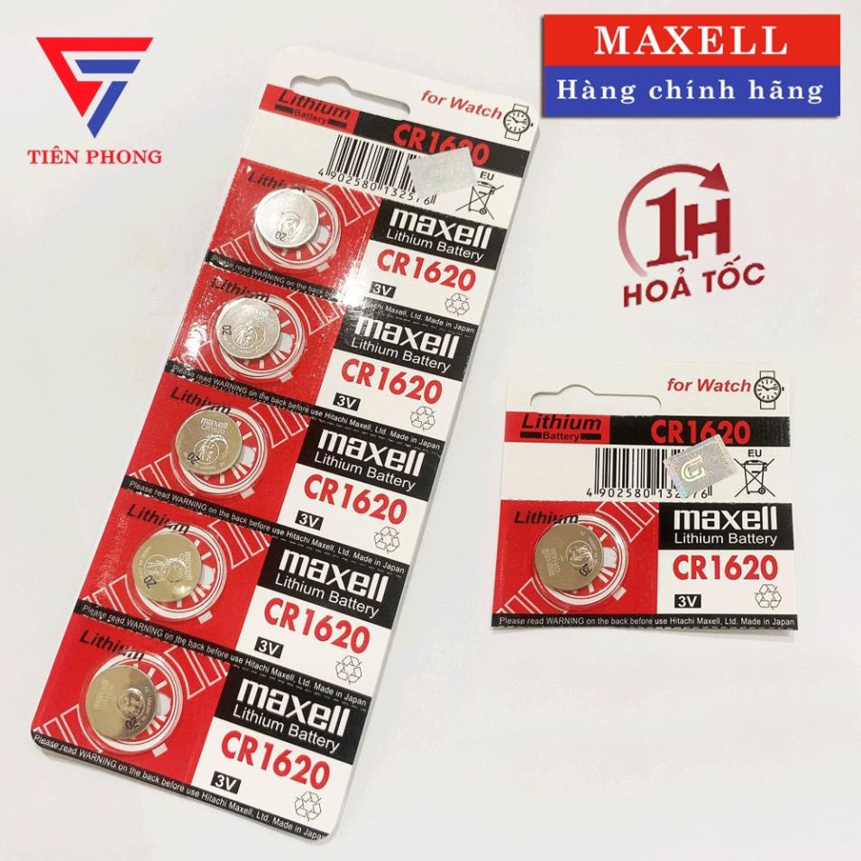 Pin cúc áo CR1620 Maxell 1620 chính hãng Vỉ 1 viên - Pin cho điều khiển ...