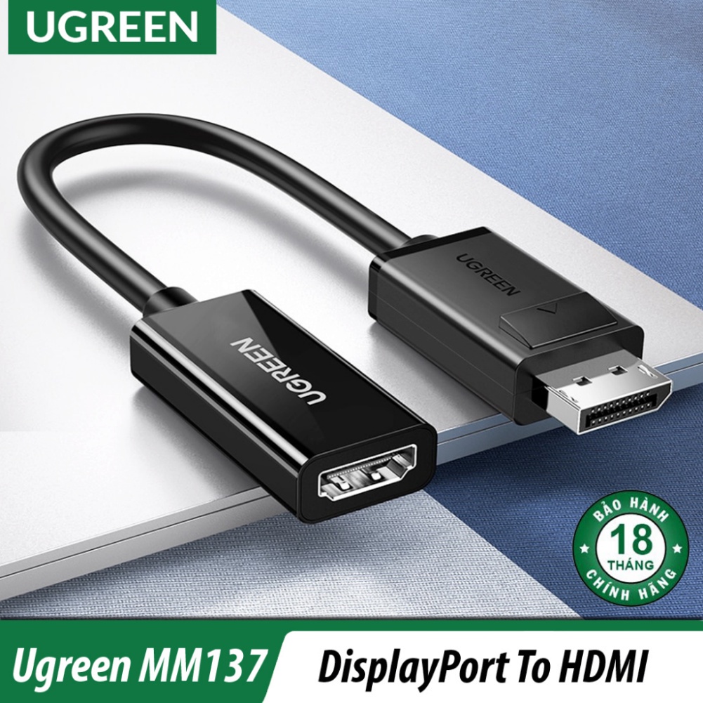 Cáp chuyển DisplayPort sang HDMI âm UGREEN MM137 40362 40363 Full HD ...