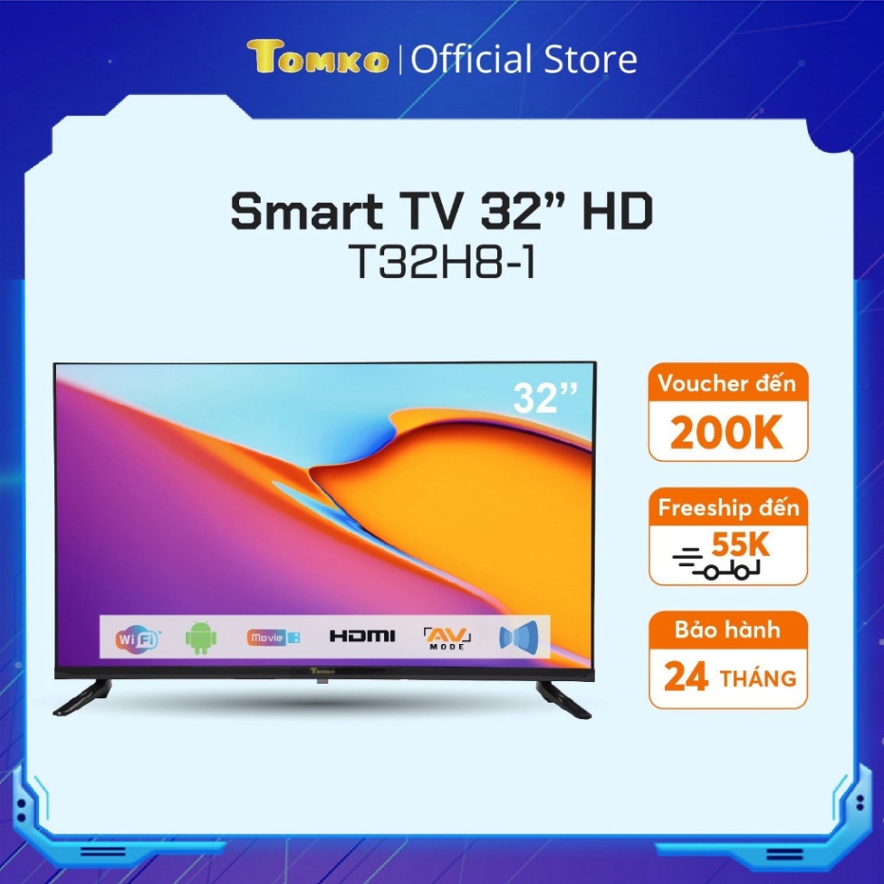 sale Smart HD Tivi TOMKO 32 inch, chính hãng TOMKO, bảo hành đến 24 ...