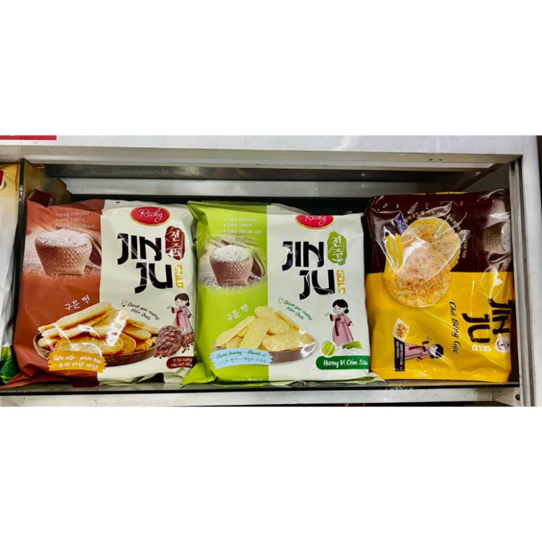 Bánh Gạo JinJu Ricky Vị Cốm Sữa/Bò Tiêu 1 Nắng Gói 168g | Shopee Việt Nam