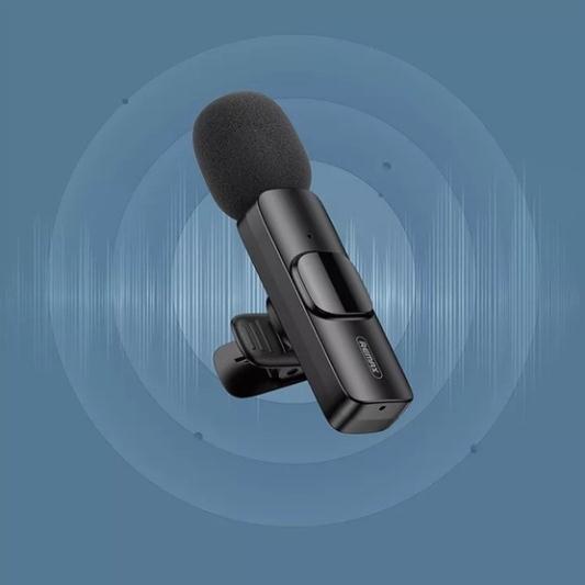 Micro không dây thu âm cài áo cho điện thoại livestream Remax K03 2 mic lọc âm typec [New ...