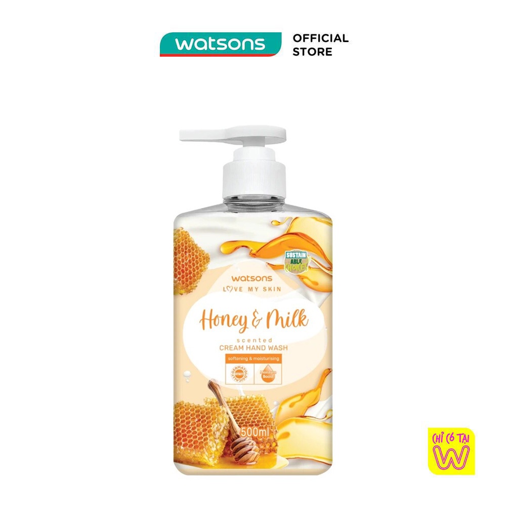 Kem Rửa Tay Watsons Love My Skin Honey Milk Scented Cream Hand Wash ...