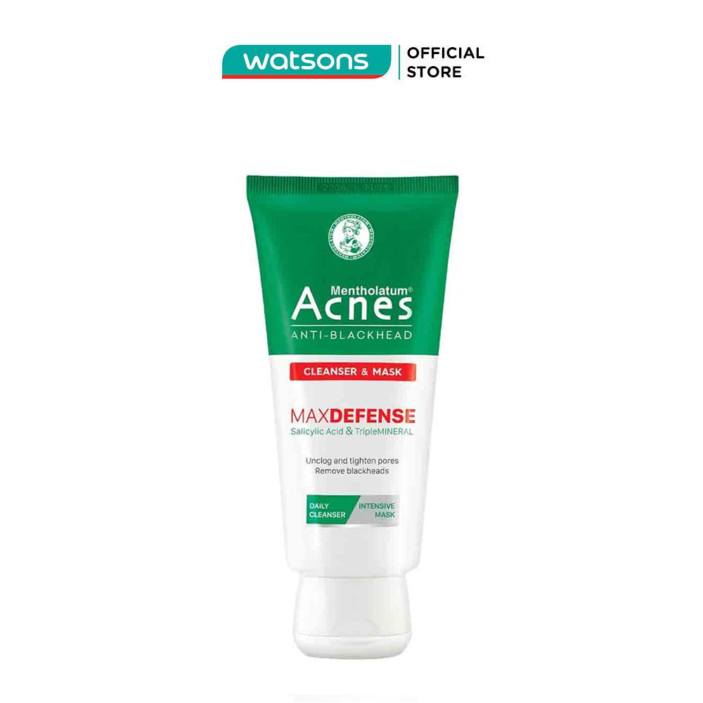 Kem Rửa Mặt & Mặt Nạ Acnes Anti-Blackhead MaxDefense Ngăn Ngừa Mụn Đầu ...