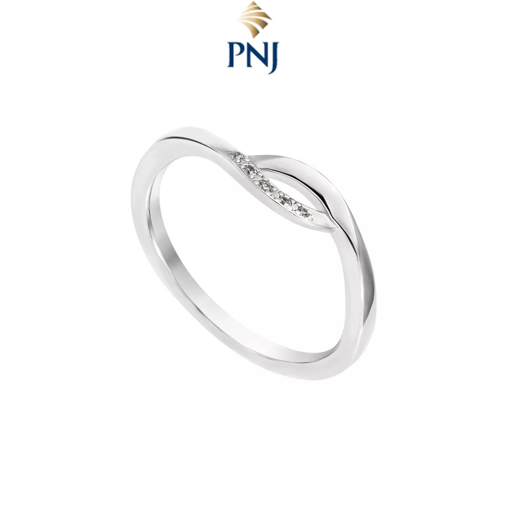 Nhẫn Bạc đính đá CZ PNJSilver XMXMW060012 | Shopee Việt Nam