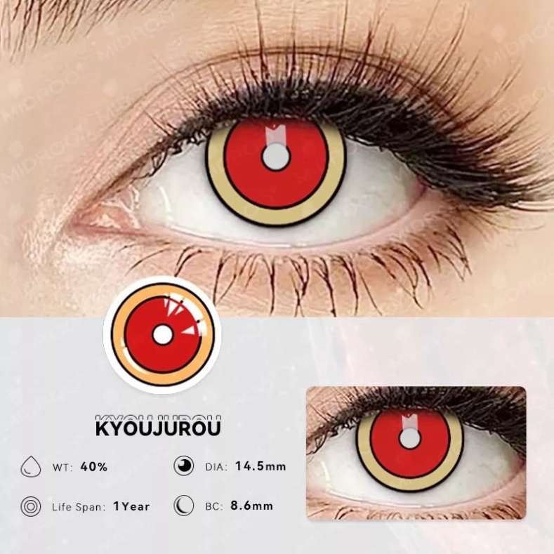 [Sẵn] Lens cosplay Rengoku/Tomioka/Zenitsu/Inosuke/Tanjirou/Kanao ...