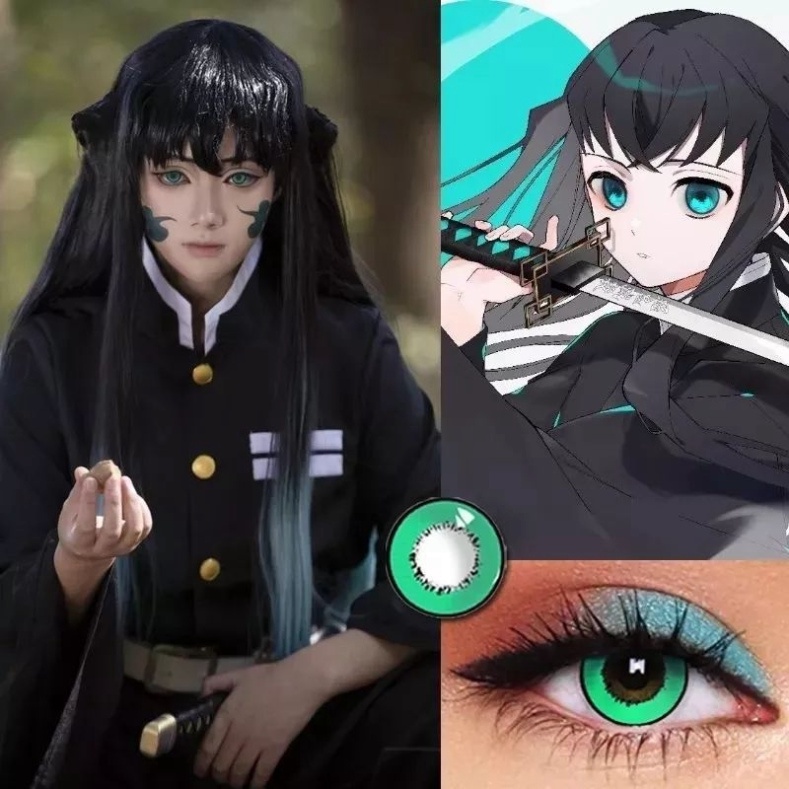 [Sẵn] Lens cosplay Rengoku/Tomioka/Zenitsu/Inosuke/Tanjirou/Kanao ...