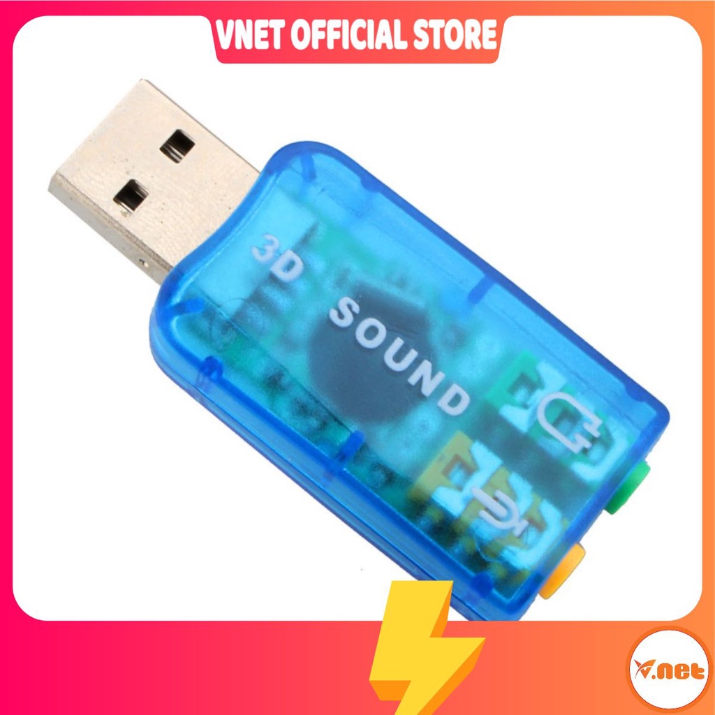 Usb sound 5.1 chuyển đổi từ cổng usb ra loa | Shopee Việt Nam