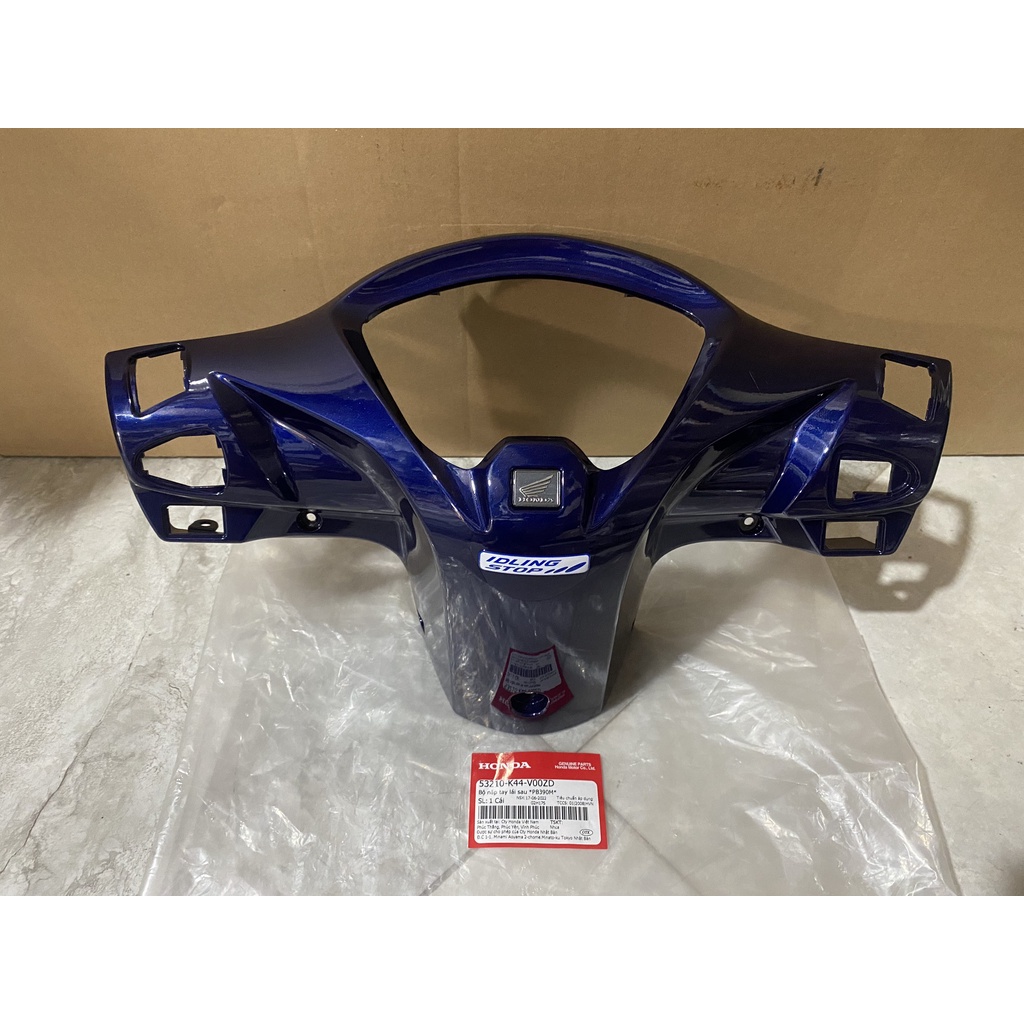 Bộ nắp tay lái sau | gáy Vision mới màu Xanh đen *PB390M* chính hãng ...