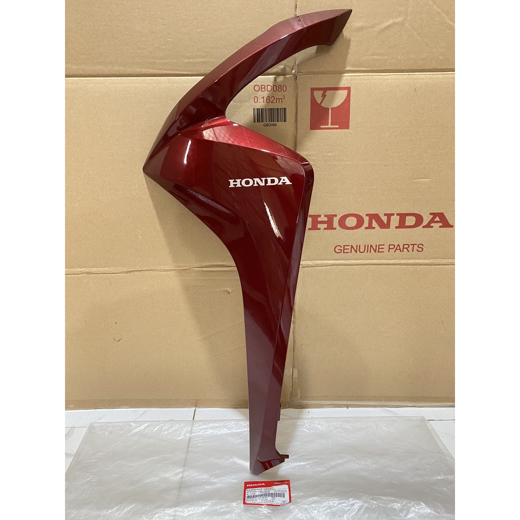 Bộ ốp sườn trước trái | cánh yếm trái Vision (2018-2020) màu Đỏ mận chính hãng Honda (64450-K44 ...