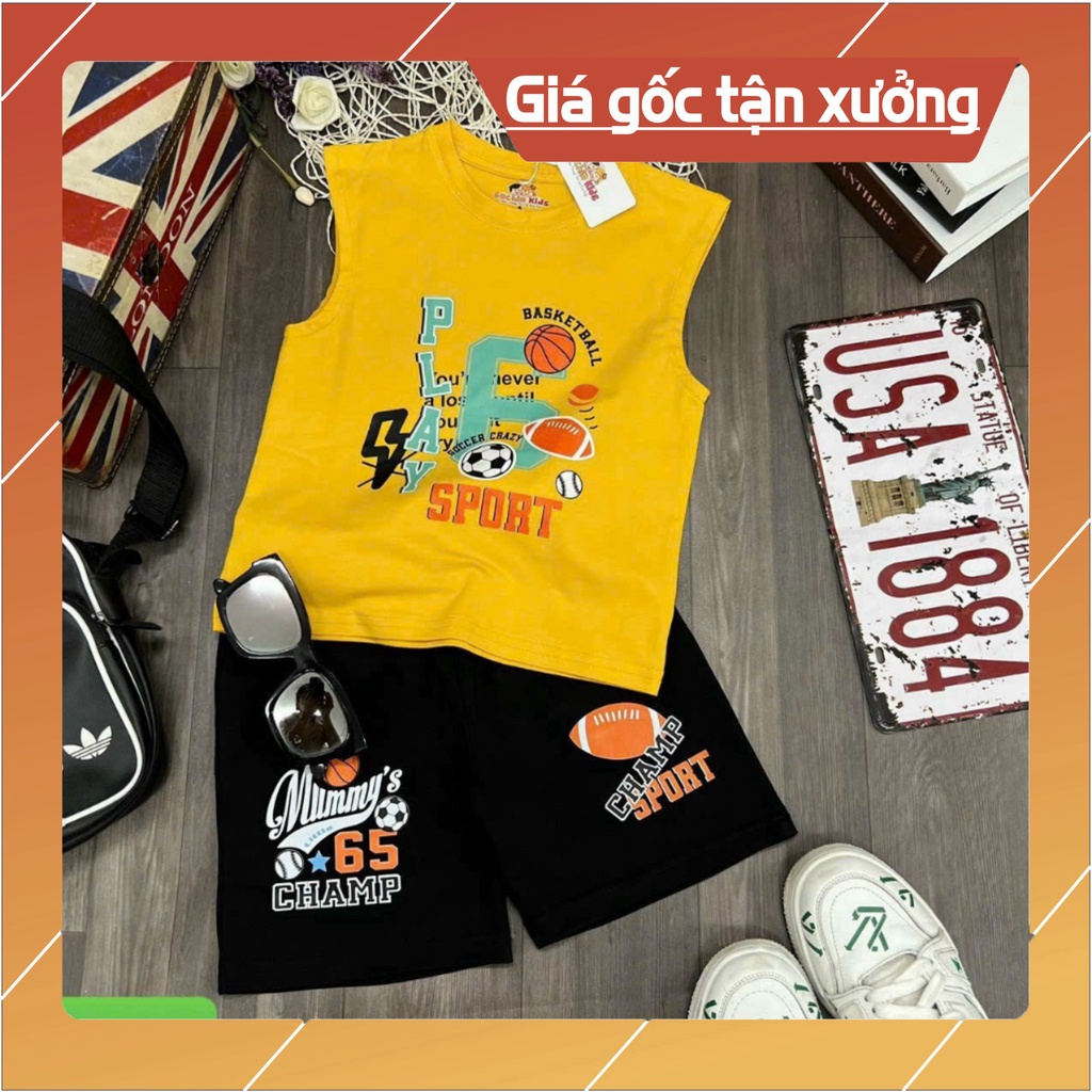 Bộ trang phục Bé trai mẫu BÓNG CHÀY sát nách từ 10kg đến 28kg-MẪU BÓNG ...