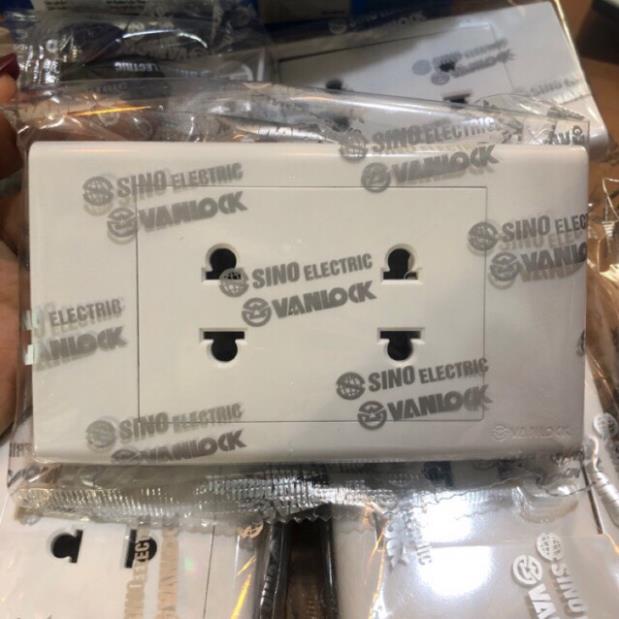 Ổ cắm đôi 2 chấu S18 SiNo | Shopee Việt Nam
