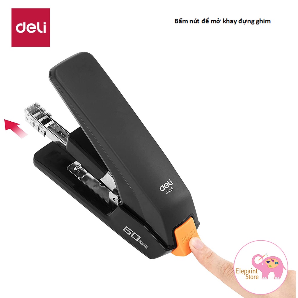 Dập ghim trợ lực 60 tờ Deli 465 (E0465) | Shopee Việt Nam