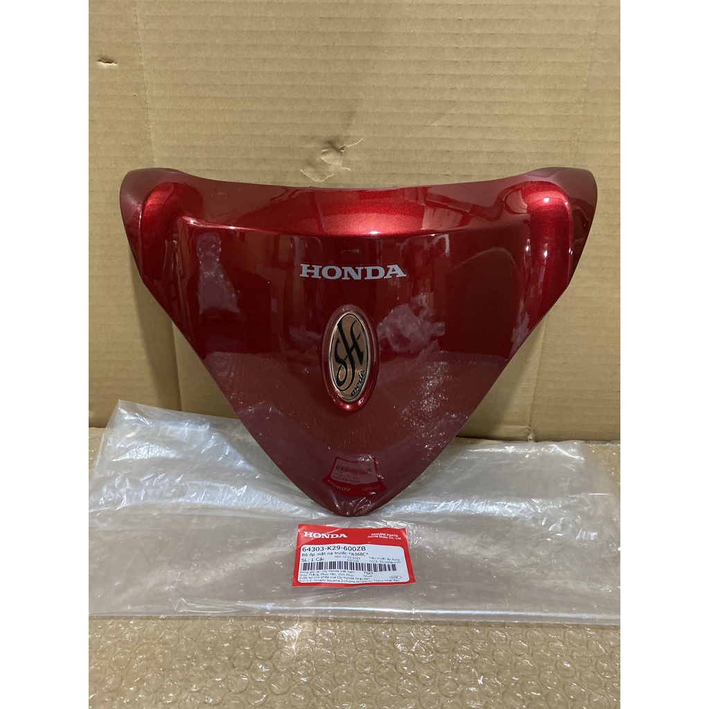 Bộ ốp mặt nạ trước SH MODE (2018-2020) màu Đỏ *R368C* chính hãng Honda ...