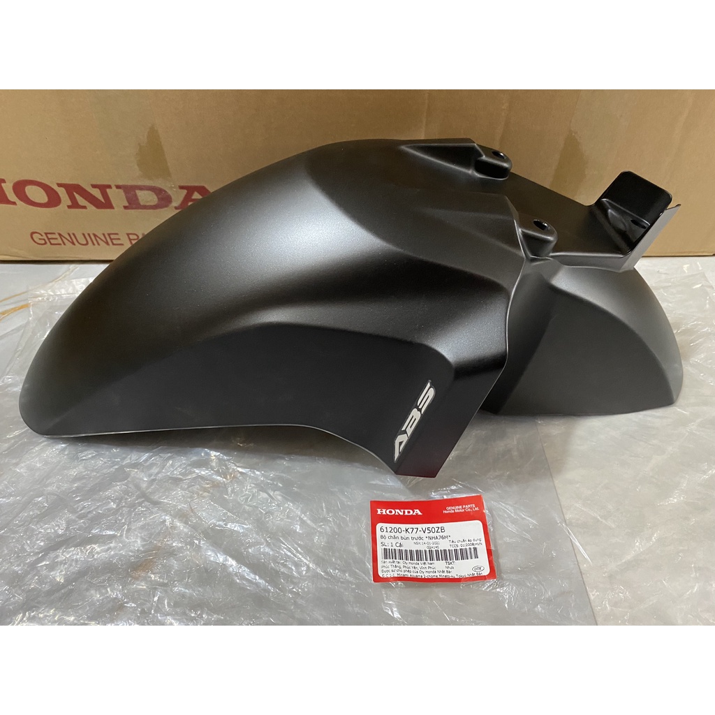 Chắn bùn A trước | dè trước SH 125/150 (2017-2019) màu Đen nhám (Phanh ABS) *NHA76M* chính hãng ...