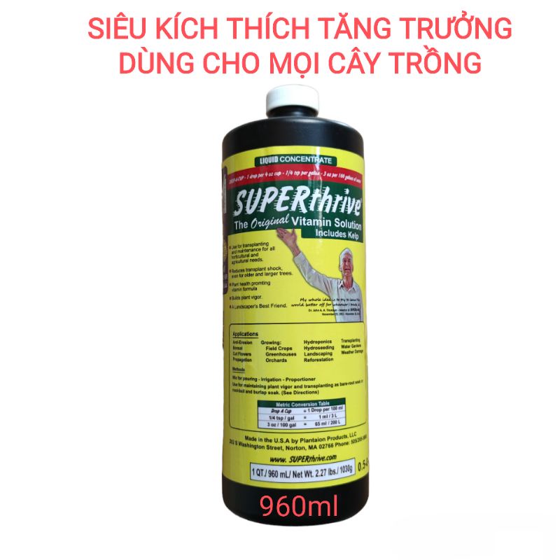 Superthrive 960ml Kích thích tăng trưởng cây trồng Nhập mỹ | Shopee Việt Nam