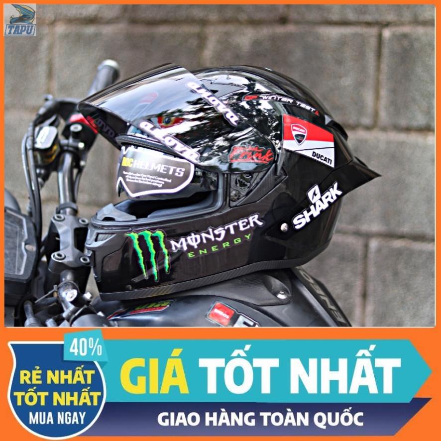 [CHÍNH HÃNG] MŨ BẢO HIỂM FULLFACE ROC 03 2 KÍNH LÊN TEM Shark V1 Helmet ...
