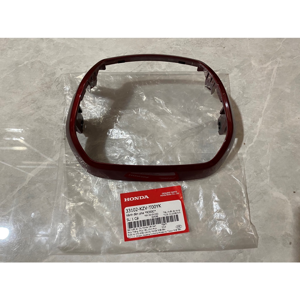 Vành viền đèn pha Dream 110 màu Đỏ mận *R350C* chính hãng Honda (33102 ...