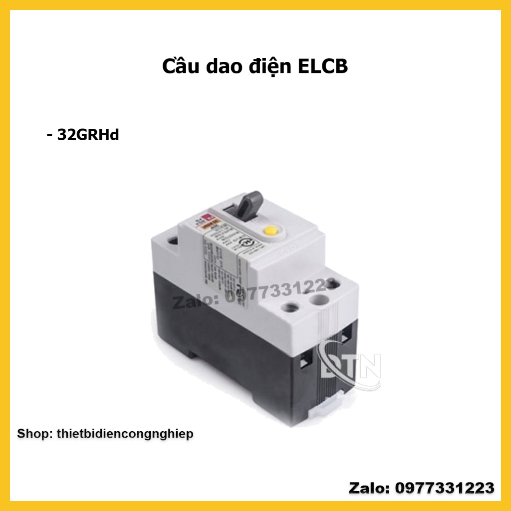 Cầu dao điện ELCB 2 pha loại chống rò điện 32GRHd | Shopee Việt Nam