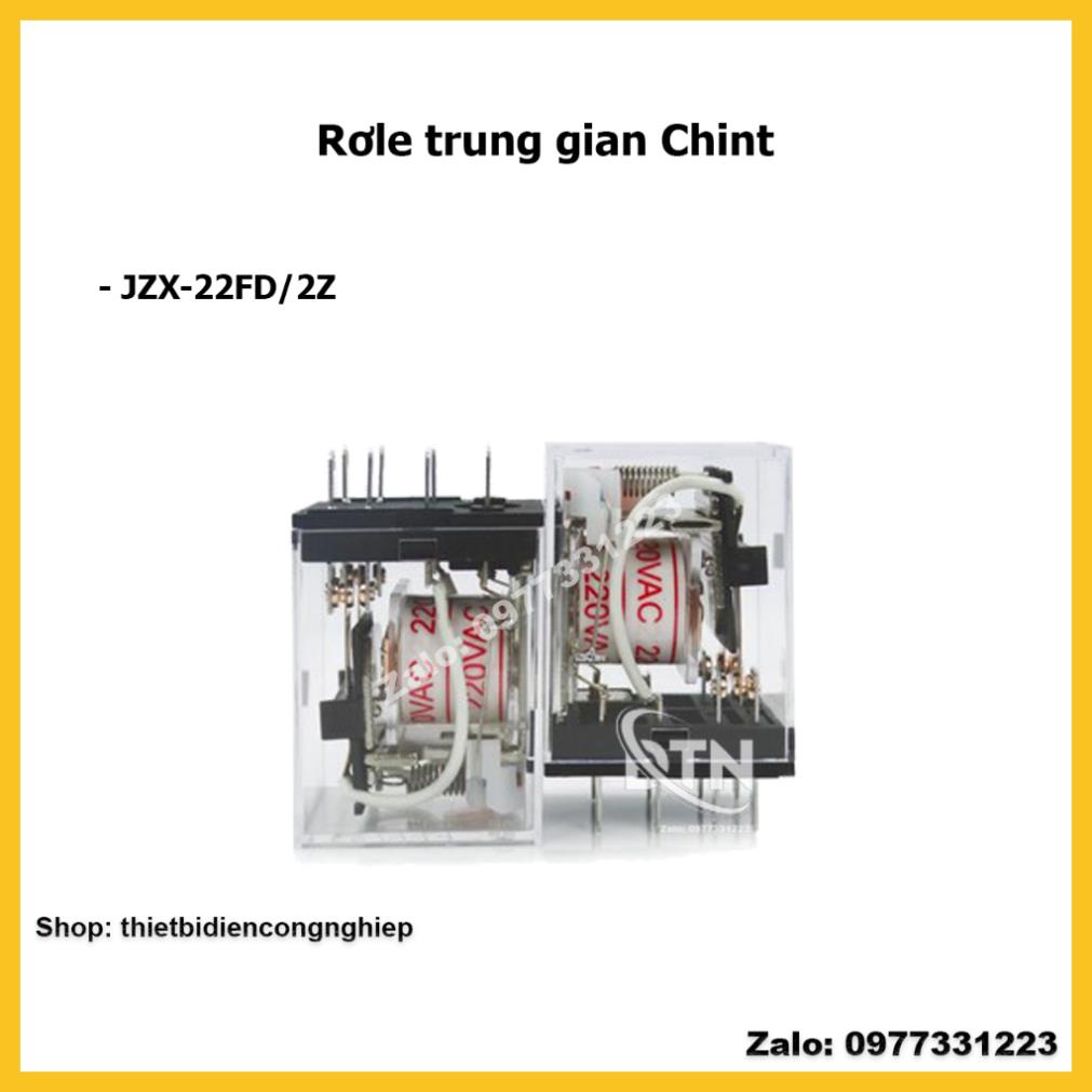 Chint Rơle trung gian Chint JZX-22FD/2Z 8 chân dẹt nhỏ và đế CZY08B-01 | Shopee Việt Nam