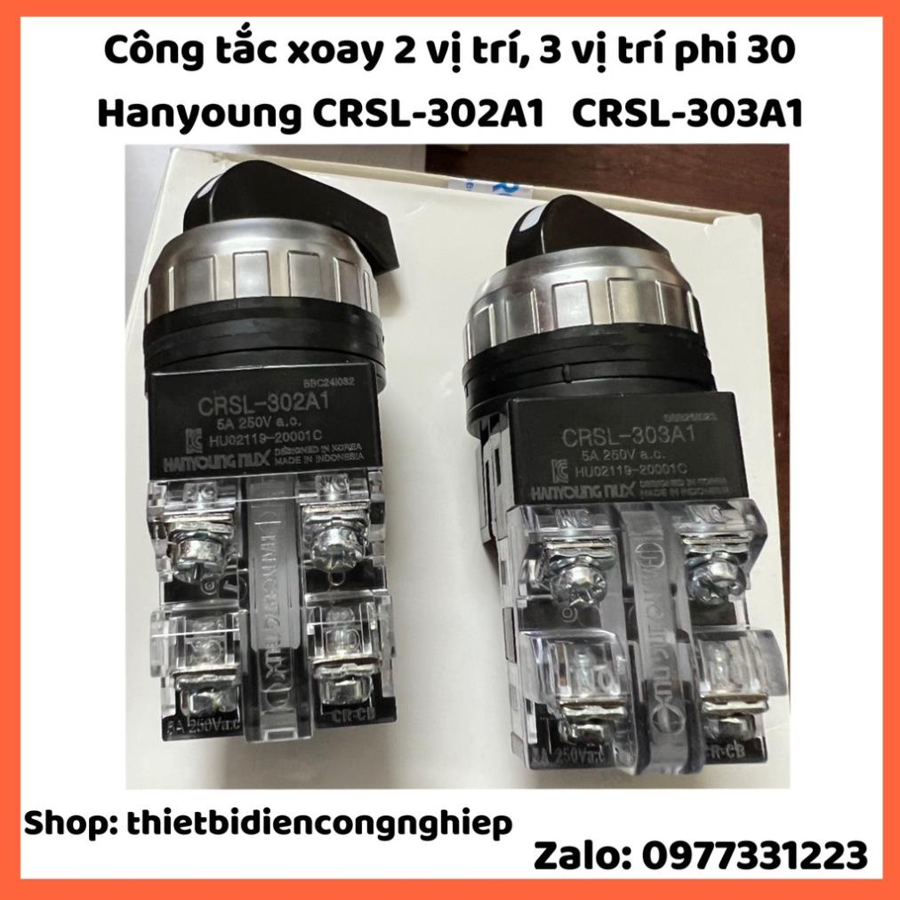 Công Tắc Xoay Phi 30 2 Vị Trí, 3 Vị Trí Hanyoung CRSL-302A1 CRSL-303A1 Hanyoung Nux | Shopee ...