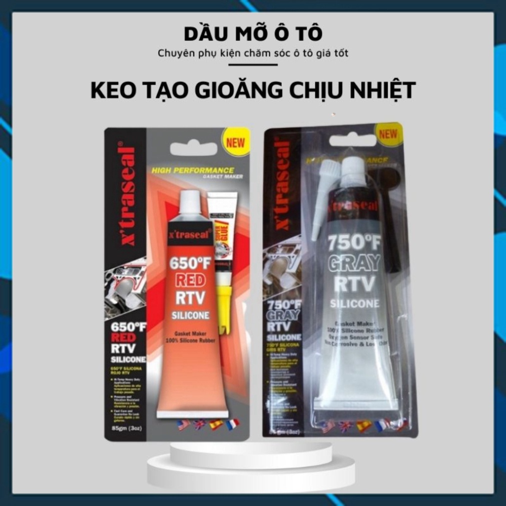 Keo Tạo Gioăng Chịu Nhiệt/ Keo Dán Ron X’traseal 650-750ºF RTV Silicone ...