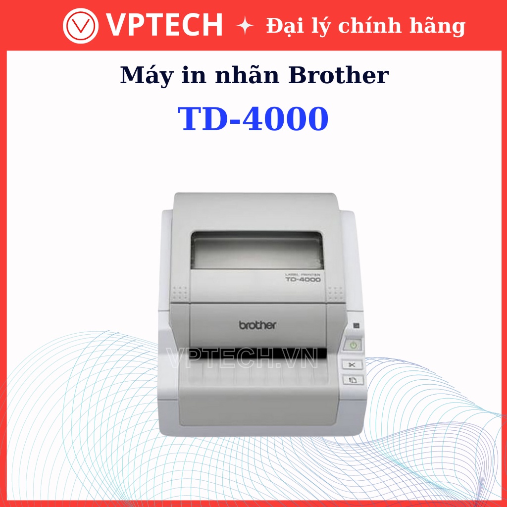 Máy in nhãn BROTHER TD-4000 - Hàng chính hãng bảo hành 12 tháng | Shopee Việt Nam