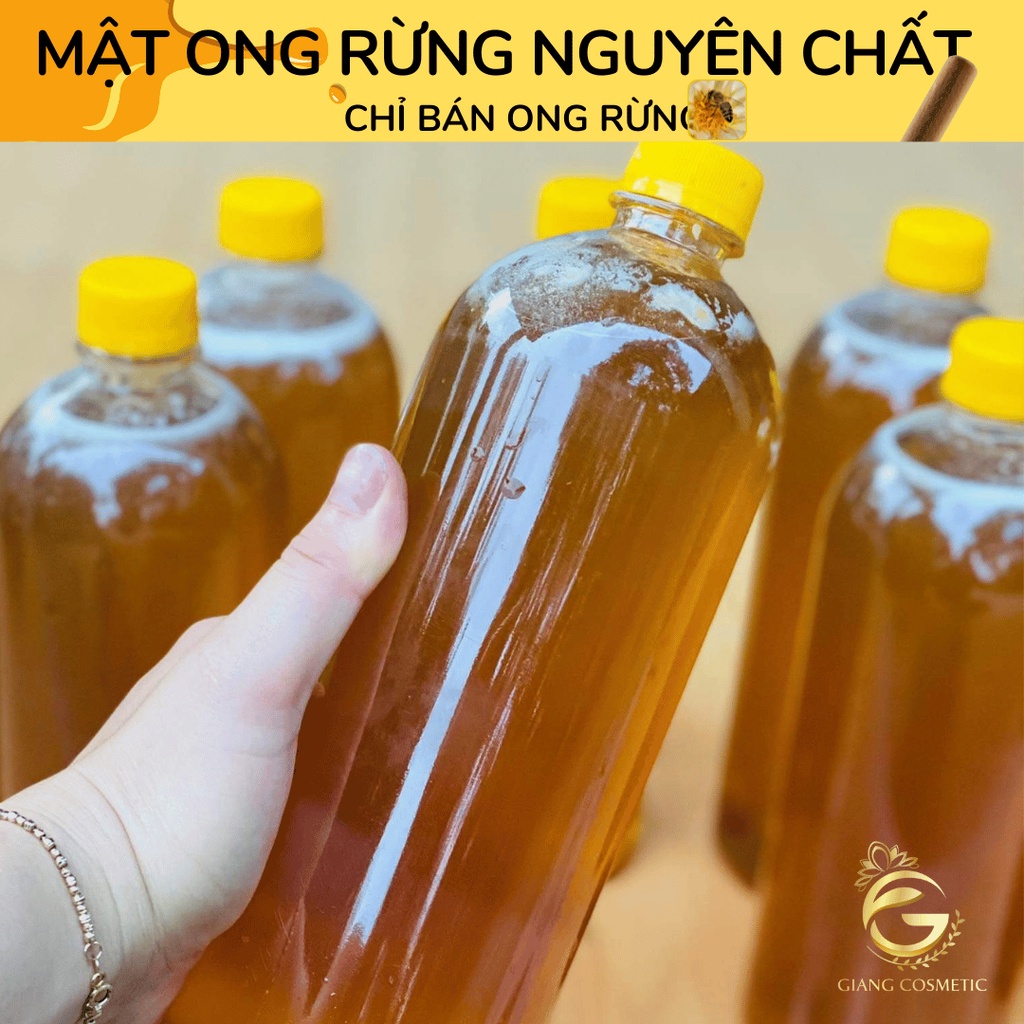 Mật ong rừng nguyên chất 0,5 lít, 1 lít (chỉ bán ong rừng) cam kết ong ...
