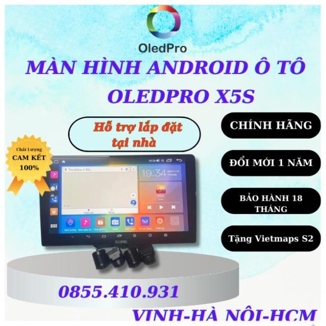 Màn hình Android cho ô tô OLEDPRO X5S tích hợp camera 360 9inh Ram4GB Rom 32GB Bảo Hành 18 Tháng ...