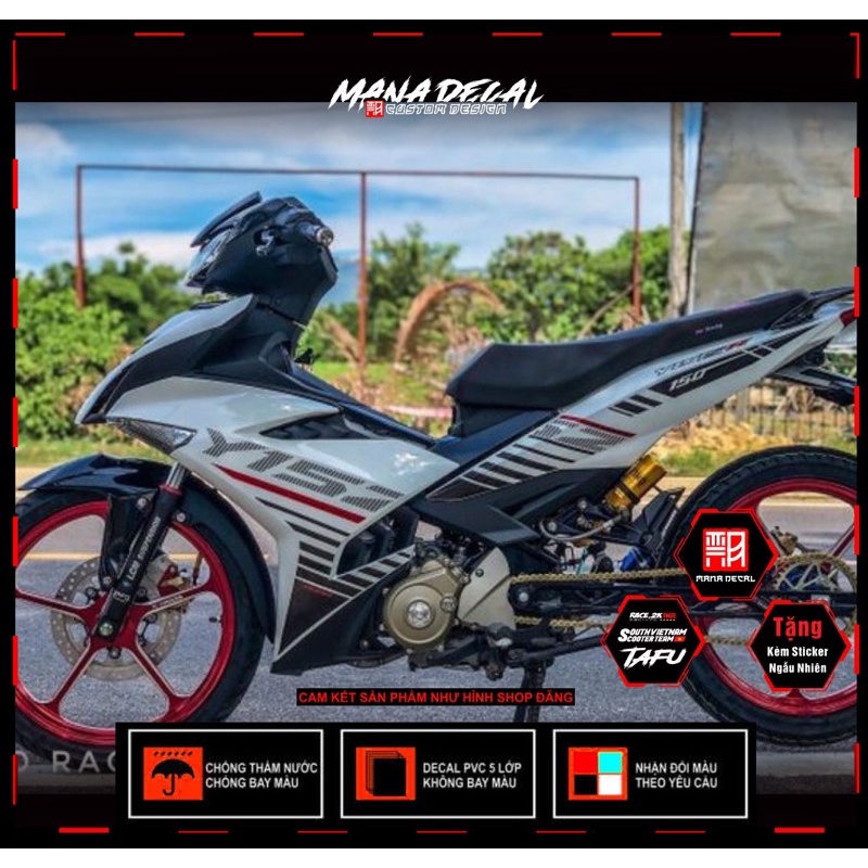 Tem rời y15zr dán xe trắng | Shopee Việt Nam