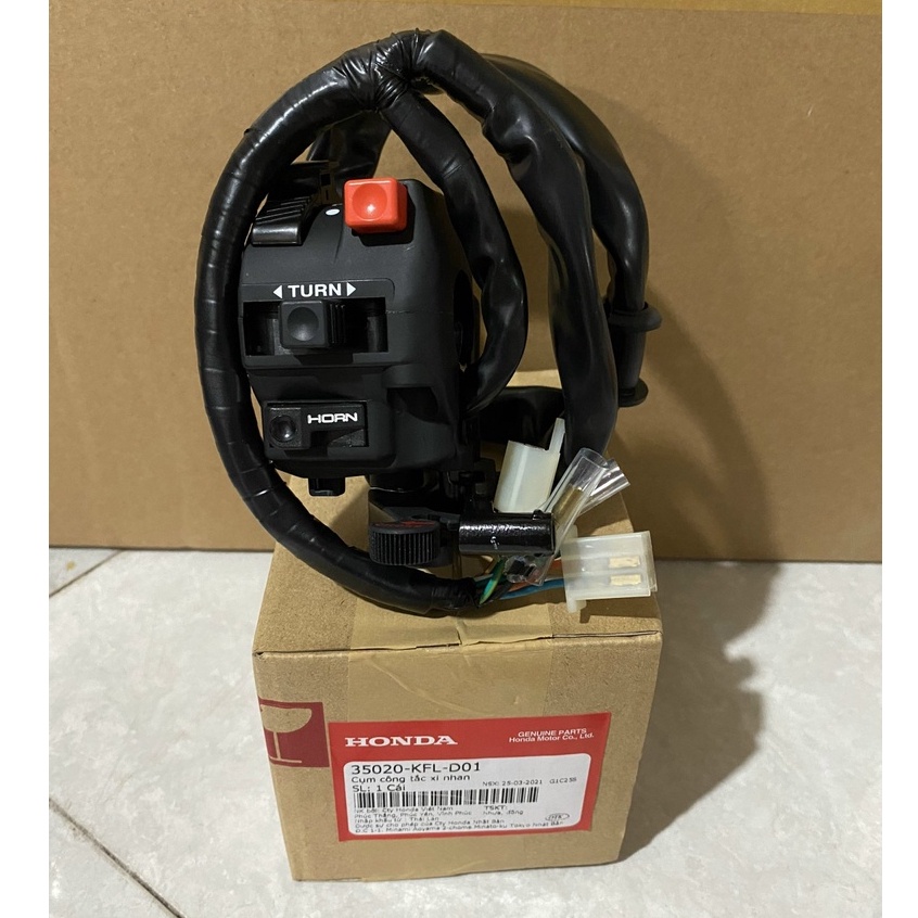 Cụm công tắc xi nhan trái Wave nhỏ Anpha cũ (2002) chính hãng Honda ...
