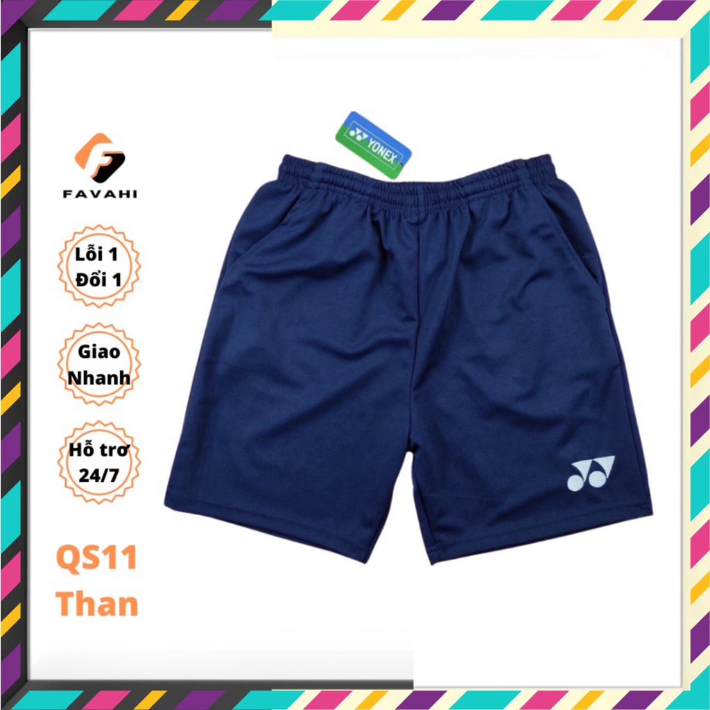 Quần Short Cầu Lông YONEX FAVAHI QS11 Màu Xanh Tím Than Cho Nam Sử Dụng Trong Tập Luyện Và Thi ...