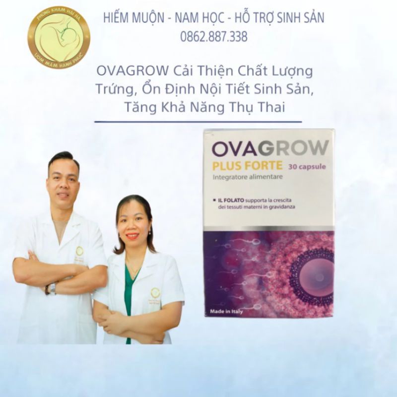 [CHÍNH HÃNG] Ova Grow Plus - Ovagrow Plus Viên uống bổ trứng, Tăng khả ...
