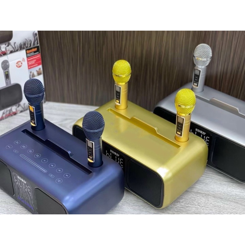 Loa karaoke bluetooth SD-318 + kèm 2 micro | Shopee Việt Nam