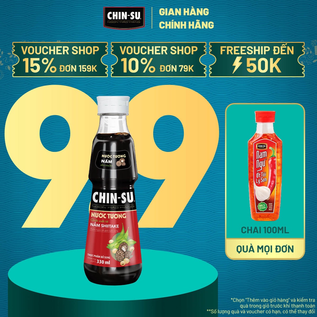 Nước Tương CHIN-SU Nấm Shiitake Chai 330ml | Shopee Việt Nam