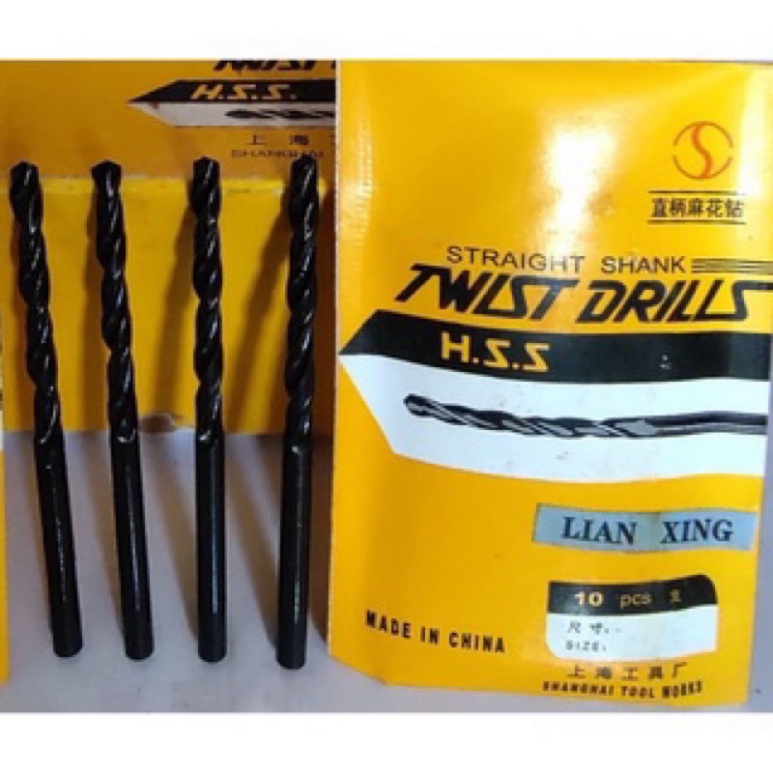 (Chính Hãng) Khoan Thượng Hải phi 5-12mm, chất liệu HSS khoan đen hộp vàng | Shopee Việt Nam