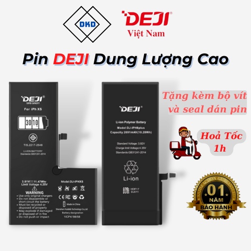 Pin Deji dung lượng cao cho ip 5s/6/6s/6plus/6splus/7/7plus/8/8plus/x ...