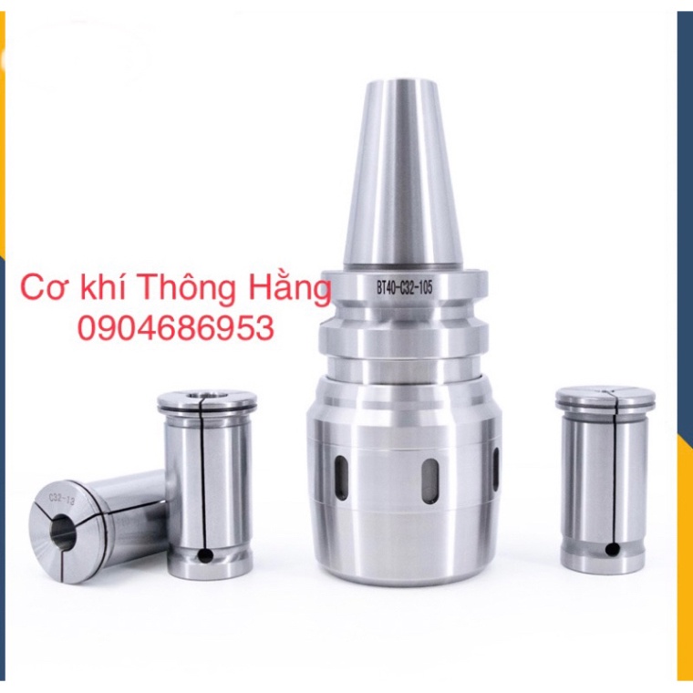 Bầu kẹp dao CNC BT40-SC32-105L, chuyên kẹp collet kiểu SC20,SC25,SC32 ...