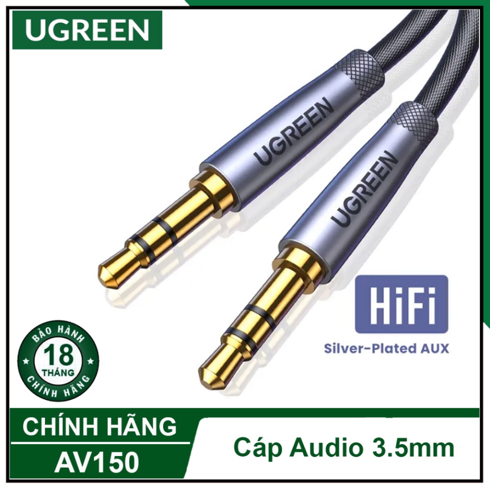 Cáp Audio 3.5mm Cao Cấp | UGREEN AV150 Chính Hãng | Shopee Việt Nam