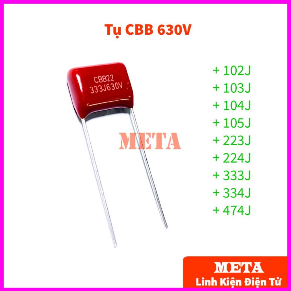 Tụ CBB 630V 102J 103J 223J 333J 104J 224J 334J 474J 105J 1uF Hàng chất ...