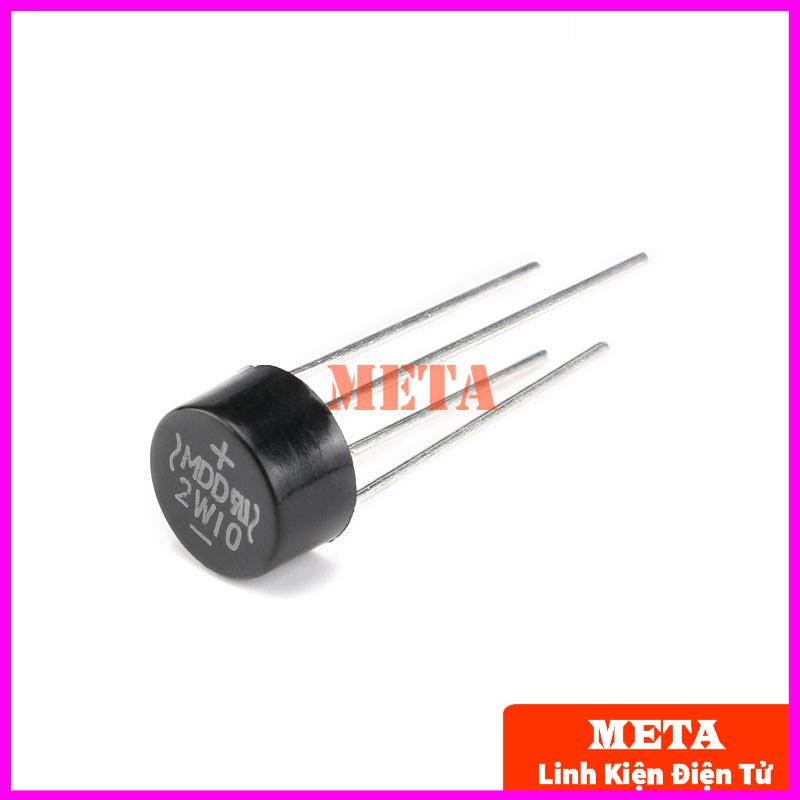 Diode Cầu Chỉnh Lưu Tròn 2W10 2A 1000V Dip 4 Chân Cắm | Shopee Việt Nam