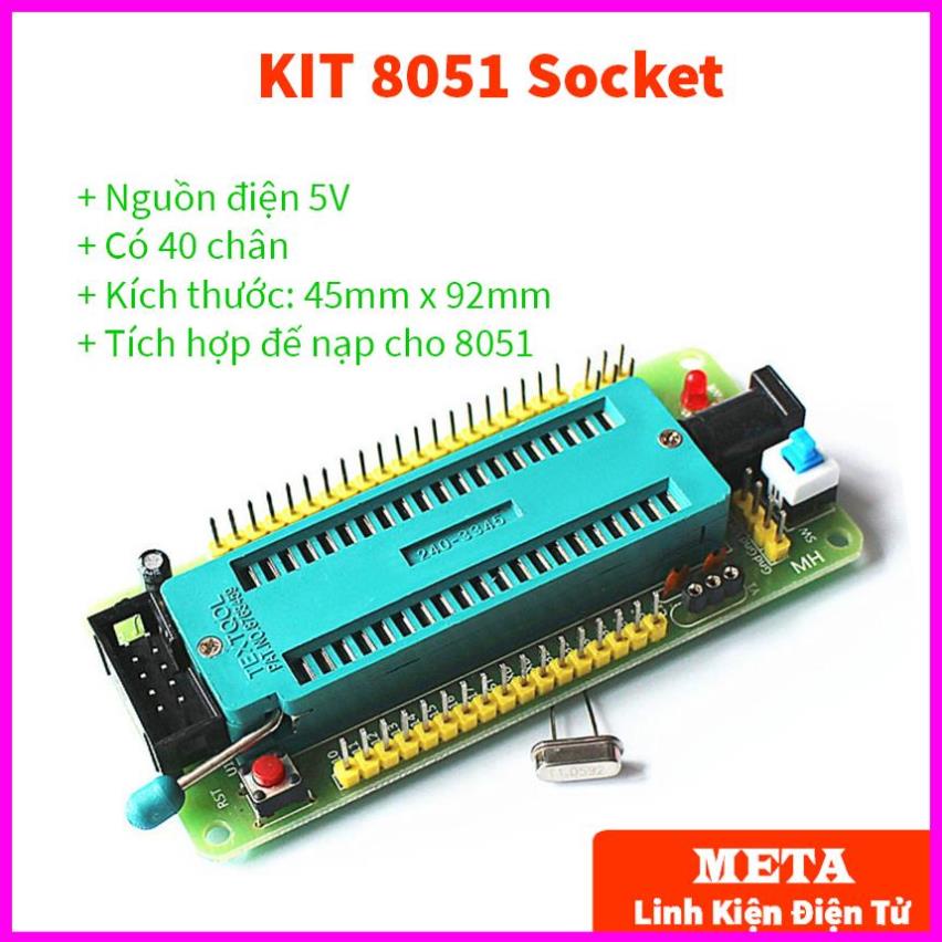 Kit 8051 Socket Mở Rộng 40 Chân - Tích Hợp Đế Nạp Chip 89S52 | Shopee Việt Nam