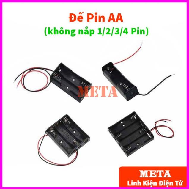 Đế Pin AA Không Nắp 1/2/3/4 Pin - Đế 1 Pin AA, Đế 2 Pin AA, Đế 3 Pin AA ...